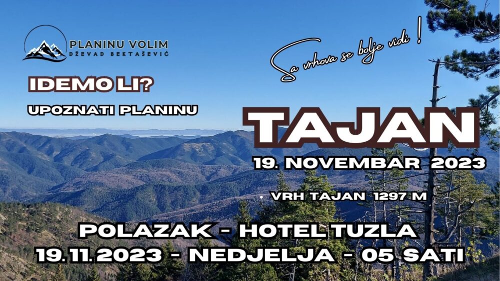 TAJAN PLANINA - Planinu Volim