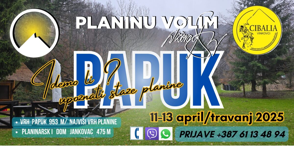 PAPUK PLANINA (HR) - Planinu Volim