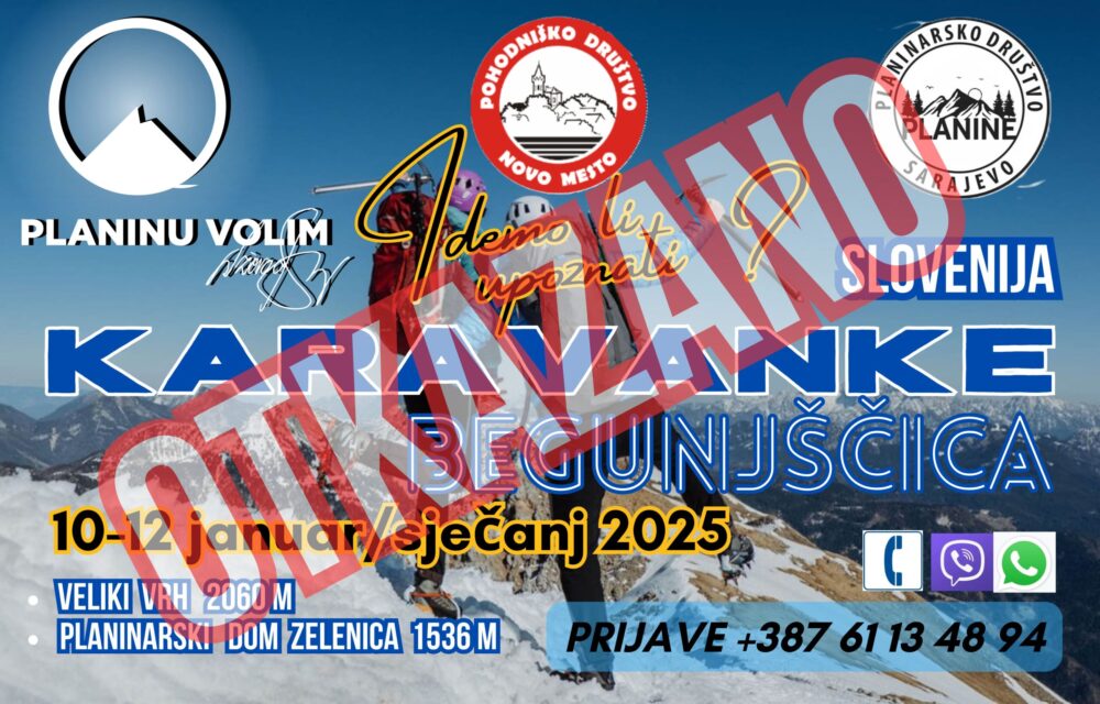 KARAVANKE PLANINSKI LANAC (teški vremenski uslovi i preporuka GS Slovenija) - Planinu Volim